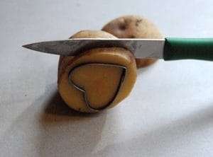 DIY potato print projects – becoration